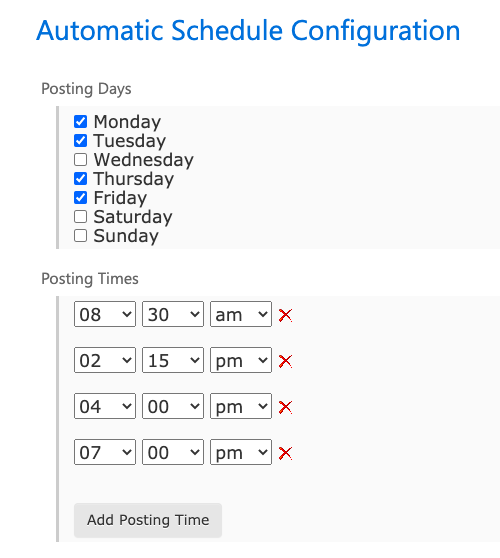 Automated Posting (Basics)