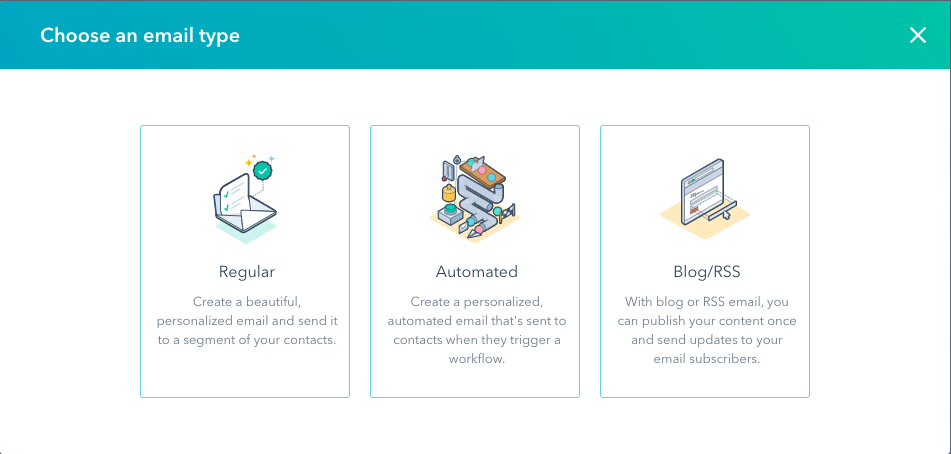 How can I send an email template using my HubSpot account?
