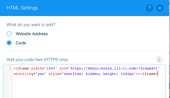 How to embed your microsite into your website