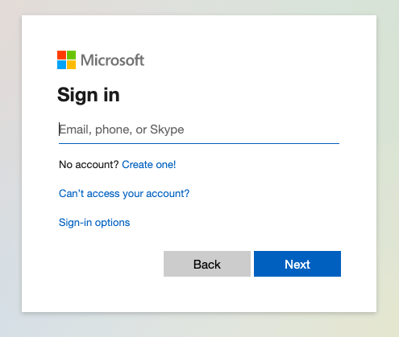 Using Microsoft Single Sign-On (SSO)